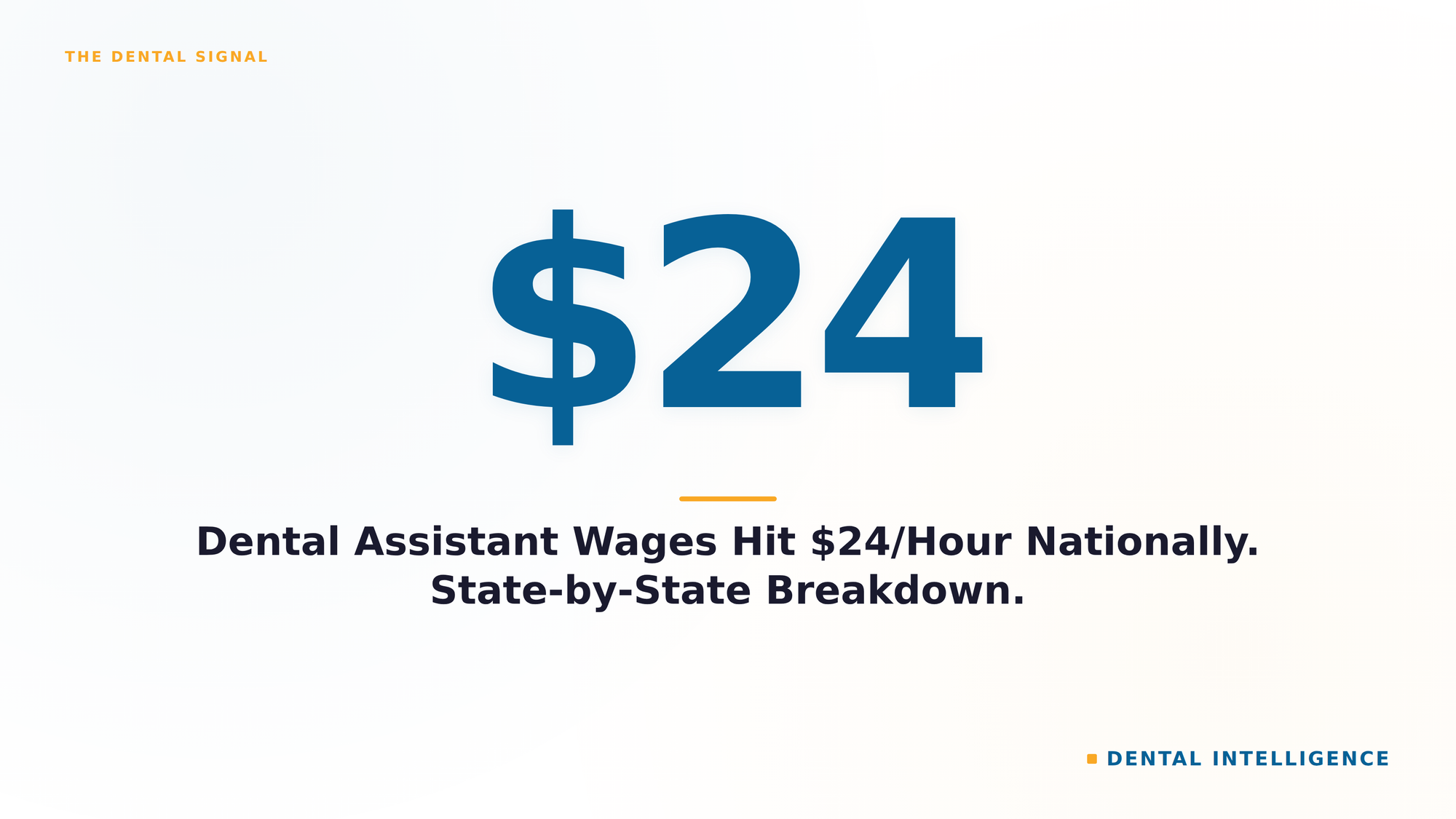 Dental Assistant Wages Hit $24/Hour Nationally. State-by-State Breakdown.